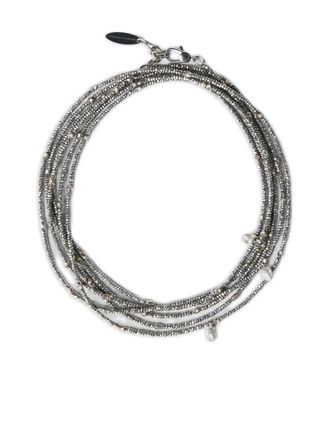 Brunello Cucinelli bracelet enroul&eacute; en argent sterling