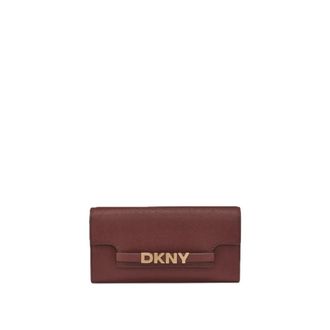 DKNY Dkny - Avril Bi-Fold Wallet - Femme - Accessoires - Brun - Taille: ONE Size