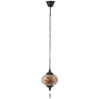 Paris Prix Lampe Suspension Mosa&iuml;que Neal 18cm Multicolore
