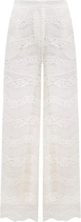 Twinset Femme, Pantalons, Beige, Taille: 38 FR Pantalon Palazzo