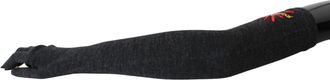 Dolce & Gabbana Womens Gray dgloveslondon Embroidered Virgin Wool Gloves