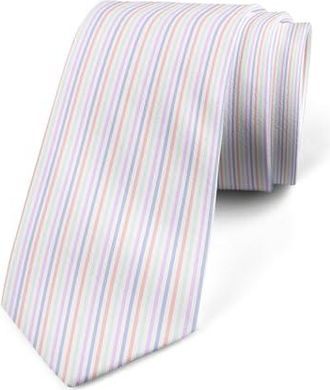 Generic Cravate Homme Blanc Bleu Roses Vert Violet Classique Tie Formelle Cravate Pour Homme Pour Remise De Dipl&ocirc;me F&ecirc;te L&Eacute;cole