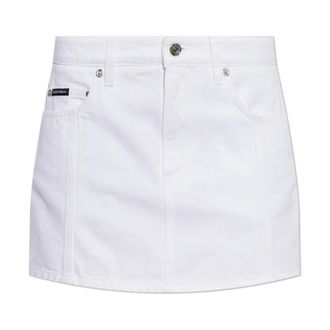 Dolce & Gabbana Denim Skirts - - Skirts - Damen - Wei&szlig; - S