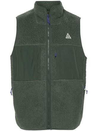Nike gilet Polar Tec &agrave; empi&egrave;cements - Vert