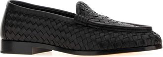 Bottega Veneta Black Mocassini Loafers
