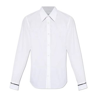 Alexander McQueen Hemd mit besticktem Logo an den Manschetten - - Shirts - Herren - Wei&szlig; - S