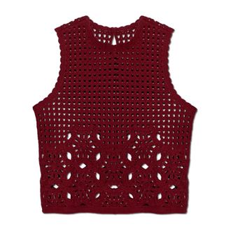 Frame Denim Das Postcard Tanktop - - Tops - Damen - Rot - L