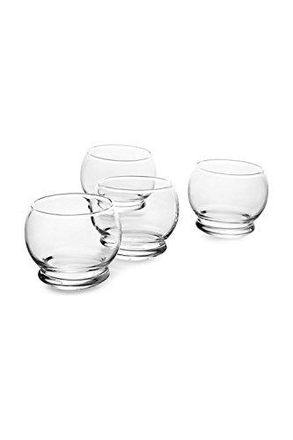 NORMANN COPENHAGEN 120800 Wackelglas 4-er Set, Höhe: 8 x Durchmesser: 9 cm, 25 cl