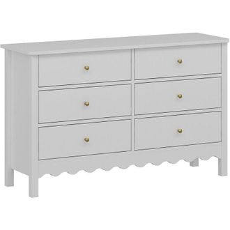 Vente-Unique Commode 6 tiroirs - Blanc - ILIZANA