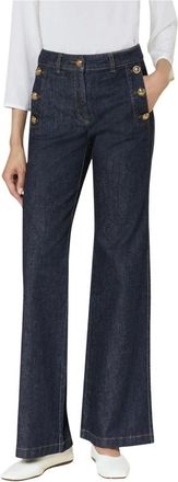 Luisa Cerano Femme, Jeans, Bleu, Taille: 42 FR Wide Jeans