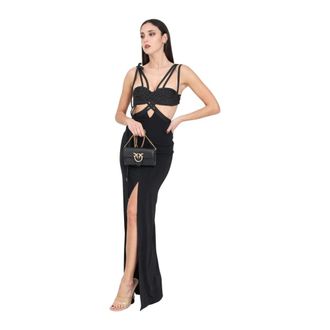 Pinko Era Glaciale Kleid - - Dresses - Damen - Schwarzk - M