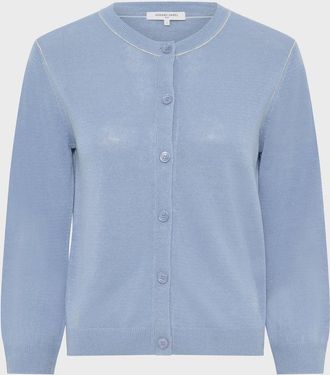 Gerard Darel Gilet en lin m&eacute;lang&eacute; - LORYS - Bleu ciel