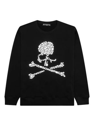 MASTERMIND WORLD sweat à ornements en cristal - Noir