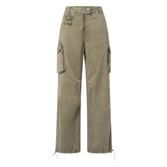 Ganni Femme, Pantalons, Vert, Taille: 38 FR Pantalon Cargo Vert
