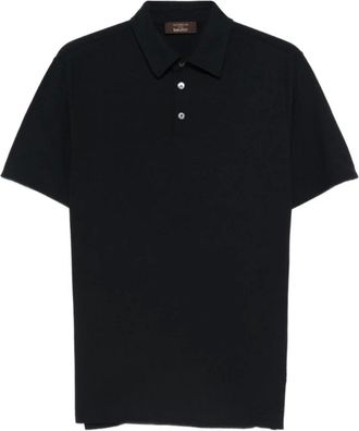 Zanone Homme, Tops, Bleu, Taille: 3XL Polo &agrave; Manches Courtes