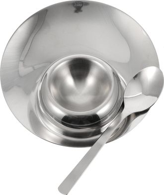 Happyyami LOPUNER Eierst&auml;nder aus Edelstahl 304 mit L&ouml;ffel Stabiler Eierbecher f&uuml;r Weich und Hartgekochte Eier Hitzebest&auml;ndig und Korrosionsbest&auml;ndig Haushalt F