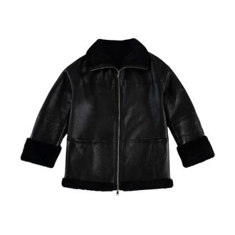 Just things we like Femme, Vestes, Noir, Taille: 40 FR Eiko Lambskin Shearling Jacket