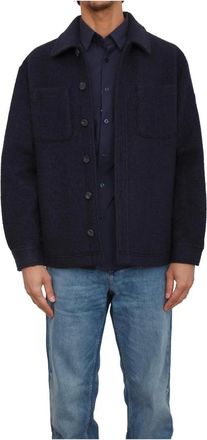 Guess Homme, Vestes, Bleu, Taille: L Camicia Manica Lunga