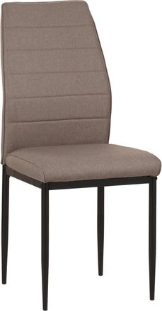 CARRYHOME Stuhl, Taupe, Metall, Textil, Rundrohr, 43.5x96x58 cm, Stoffauswahl, Esszimmer, Stühle, Esszimmerstühle, Vierfußstühle