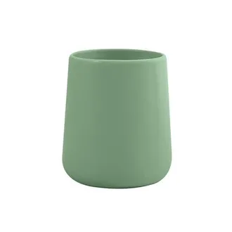 MSV Gobelet en C&eacute;ramique Maonie 300 ML - 8,5x8,5x10cm - Accessoire Pratique et Esth&eacute;tique pour Votre Salle de Bain - Facile &agrave; Nettoyer et particuli&egrave;rement