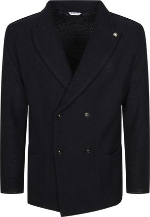 Manuel Ritz Homme, Costumes, Bleu, Taille: M Giacca DP Petto Ragia