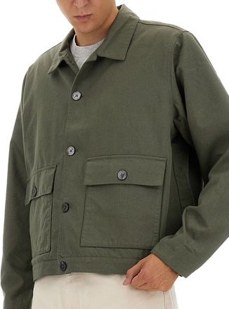 Obey Polyester Blend Shirt Jacket - Green