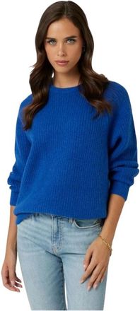 Guess Femme, Pulls, Bleu, Taille: 42 FR Pulls &agrave; col rond