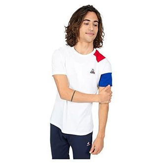 Le Coq Sportif Mixte Tee N&deg;1 Le Coq Sportif Unisexe Bat No 1 Manches Courtes T Shirt Grand N o w B Electro Rouge lectro, N.o.w/B.electro/Rouge Electro, L EU