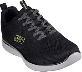 Skechers Summits Eckler 232963 BKLM Baskets pour homme Noir/citron vert, Noir/citron vert, 48.5 EU