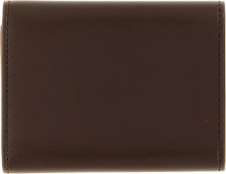 Jil Sander Calfskin Tri-Fold Wallet - Brown