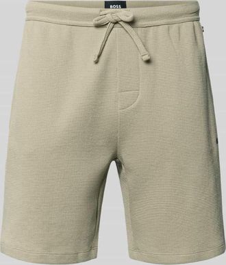HUGO BOSS Regular Fit Sweatshorts aus Baumwoll-Mix