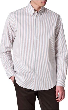 Paul Smith Homme, Chemises, Multicolore, Taille: XL Striped Cotton Shirt