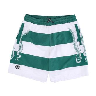 Octopus Wei&szlig;e Boardshorts mit Fullback-Stil - - Shorts - Herren - Mehrfarbig - L
