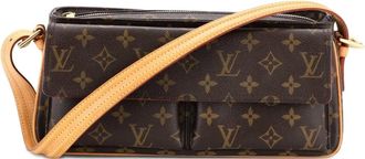Louis Vuitton Viva Cite Handbag Monogram Canvas MM shoulder bag - Braun