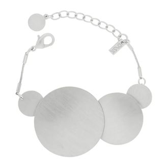 Dansk Copenhagen Alaya Mega Circle Armband - - Accessories - Damen - Grau - ONE SIZE