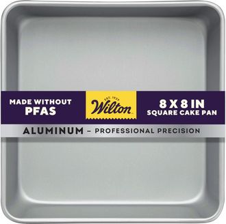 Wilton Performance Pans Quadratische Kuchenform 20x20 cm: Backform Quadratisch f&uuml;r Gleichm&auml;&szlig;ige W&auml;rmeverteilung Kuchenblech Tortenform Kuchenbackform - 20,3x