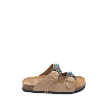 Taji Femme, Chaussures, Beige, Taille: 41 EU Sandales &agrave; boucles