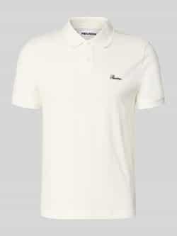 Review Slim Fit Poloshirt mit Label-Stitching