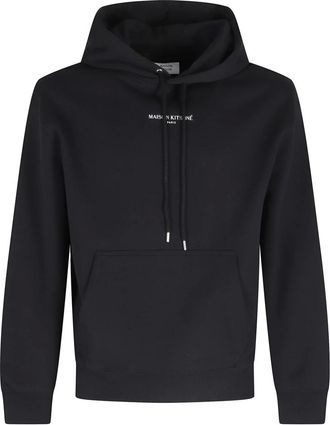 Maison Kitsun&eacute; Homme, Sweatshirts et sweats &agrave; capuche, Noir, Taille: S Comfort Sweat &agrave; capuche