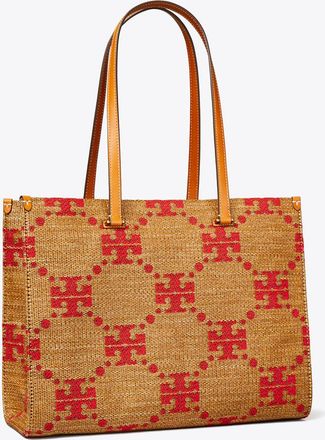 Tory Burch Damen T Monogram Woven Tote