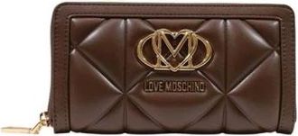 Love Moschino Portefeuille matelass&eacute; zipp&eacute; - Femme - Accessoires - Brun - Taille: ONE Size