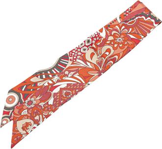 Hermès foulard LIvresse De LInfini (2000-2020) - Orange