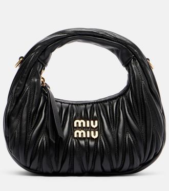 Miu Miu Sac Wander Mini en cuir matelass&eacute;