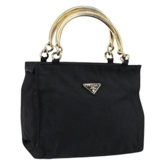 Prada Sac &agrave; main vintage en nylon Pre-owned - Femme - Pre-owned - Noir - Taille: ONE Size