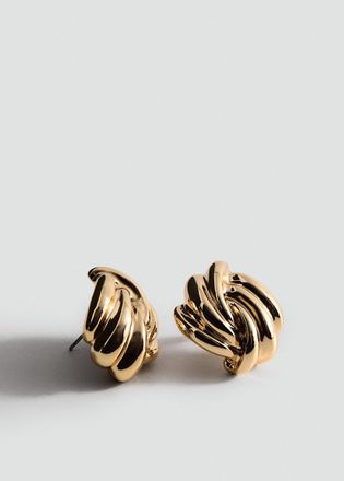 Mango Verschlungene Knoten-Ohrringe gold - Damen - Einheitsgr&ouml;&szlig;e - MANGO