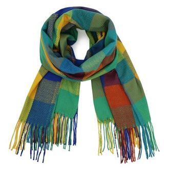 Glamexx24 Écharpe dhiver à carreaux tendance pour femme : écharpe dhiver pour femme, ensemble de tricot écharpe surdimensionnée carrée, écharpe de couverture, f