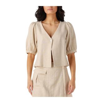 Another Label Kiek Shirt - - Blouses & Shirts - Damen - Beige - M