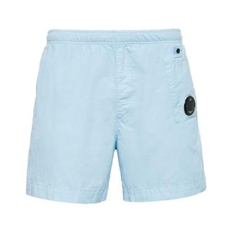 C.P. Company C.p. Company, Homme, Maillots de bain, Bleu, Taille: XS Shorts de Bain en Nylon Bleu &Eacute;toil&eacute;