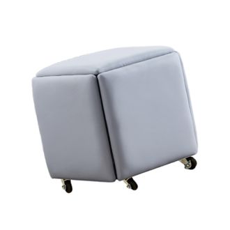 Generic 5-in-1-Sitzhocker, Eingangshocker-Set, quadratischer Lederfu&szlig;hocker, for Wohnzimmer, Schlafzimmer, Spielzimmer, Garten, B&uuml;ro, Balkon(Color 4,45x45cm)