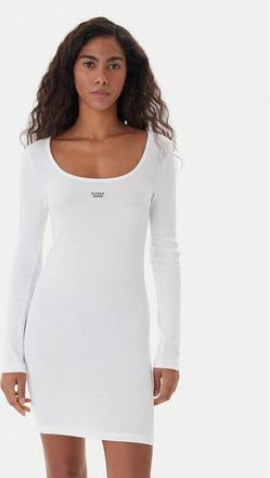 Guess Kleid f&uuml;r den Alltag 179918 Wei&szlig; Classic Fit